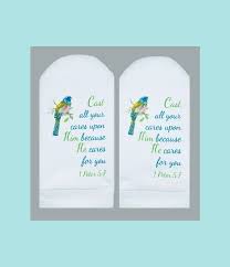 Standing on the Word Scripture Socks- He Cares 1 Peter 5:7 – AllyOops ...